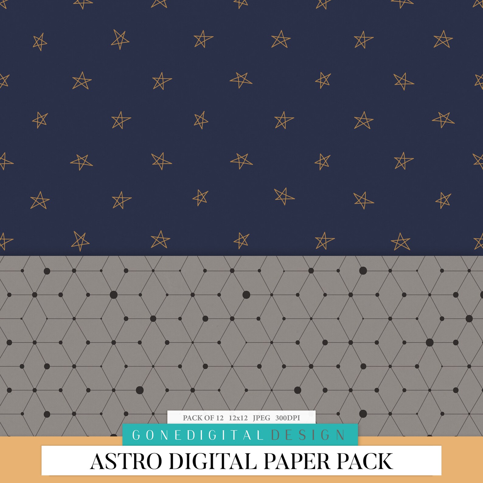 Astronomy Digital Paper Constellation Paper Pattern Stars Space Pattern ...