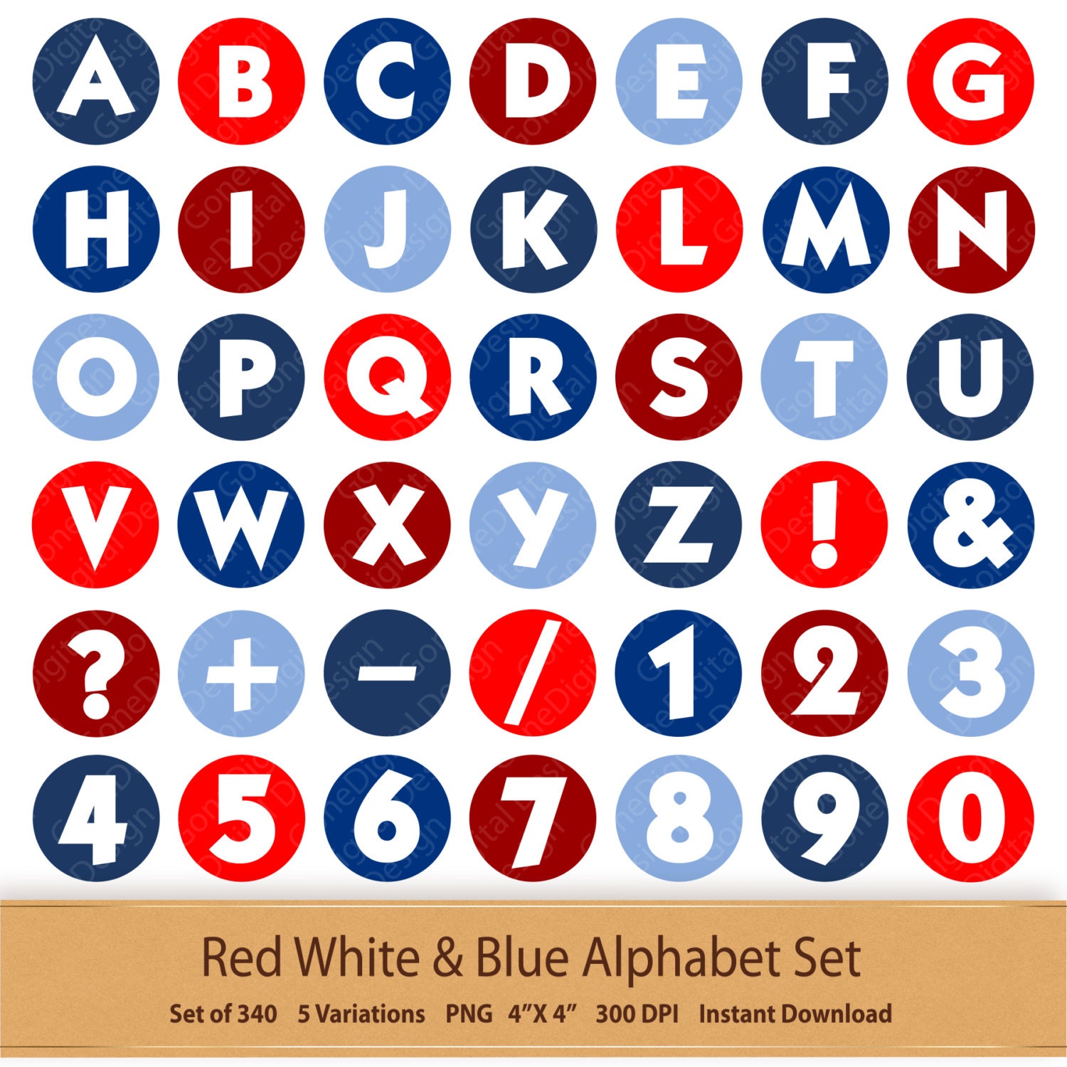 Red And White Logo With 4 Letters