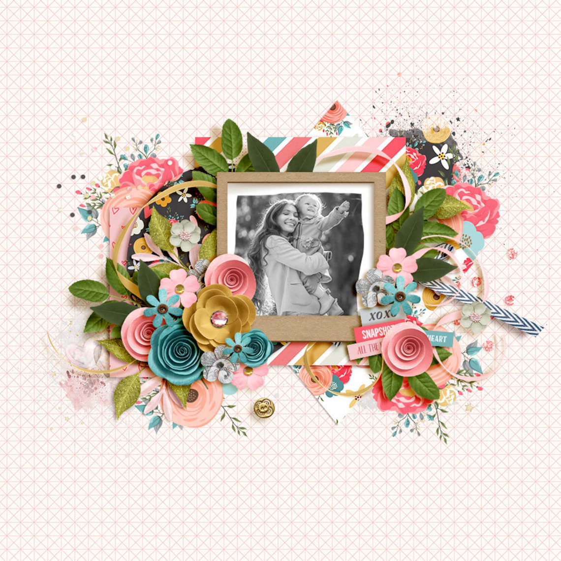 February Word Strips Valentine Word Art Digital Design Download ...