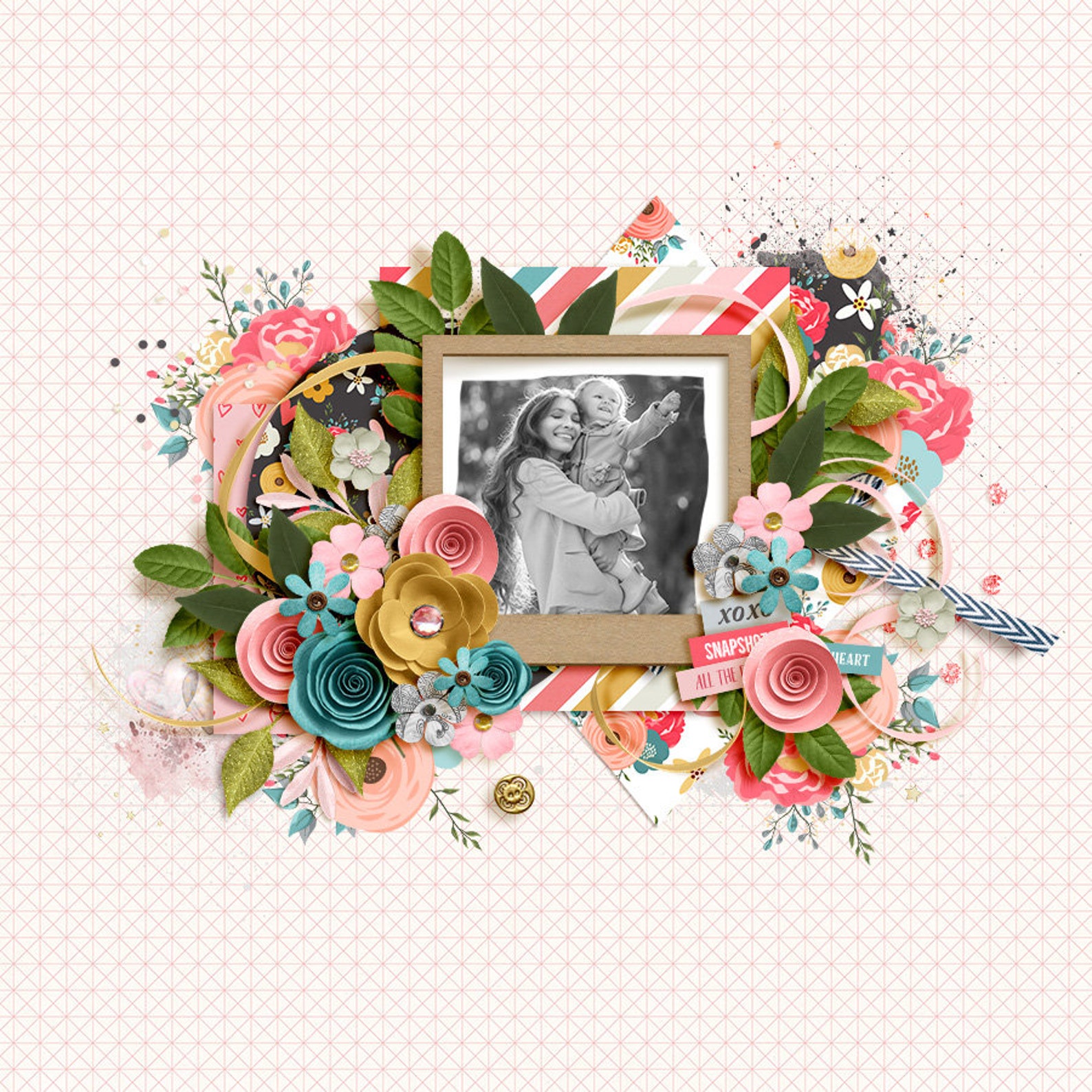 February Word Strips Valentine Word Art Digital Design Download ...