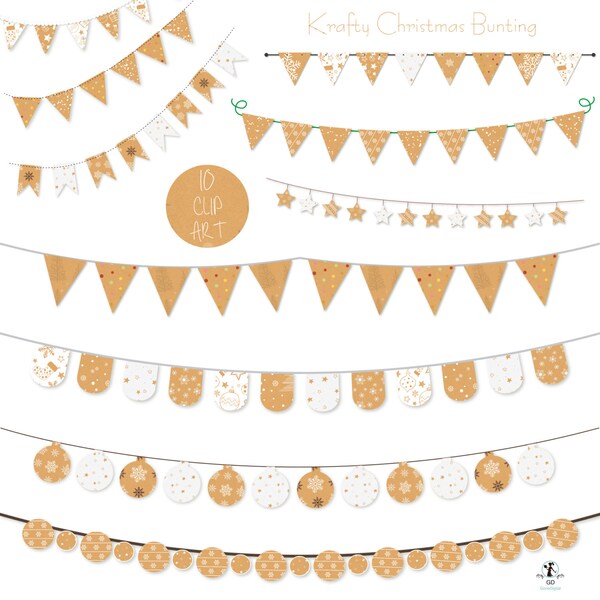 Bunting Clip Art - Etsy