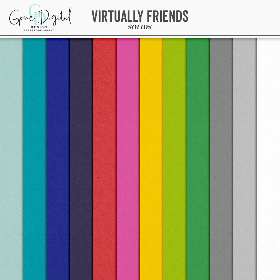 Virtual Friends Digital Scrapbooking Bundle Scrapbook Kit - Etsy