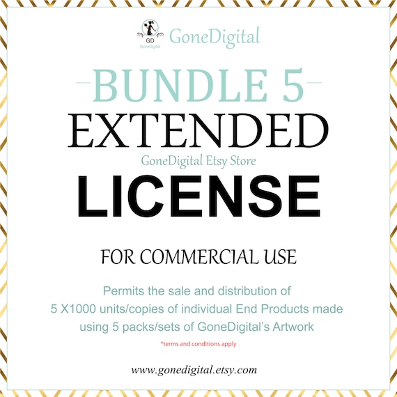 Craft Supplies & Tools Cut Art No Credit Required Bulk License for FIVE ...
