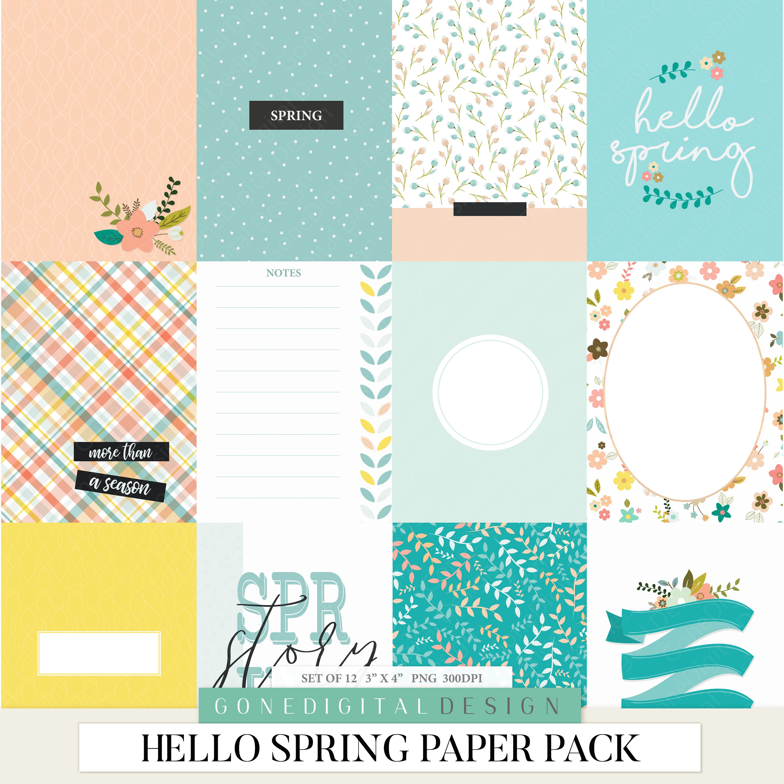 Spring Clipart Frames Spring Frames Glitter Frame Clipart | Etsy