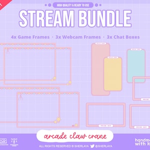 Twitch Arcade Claw Crane Machine Pink Stream Package / Fun Fair ...
