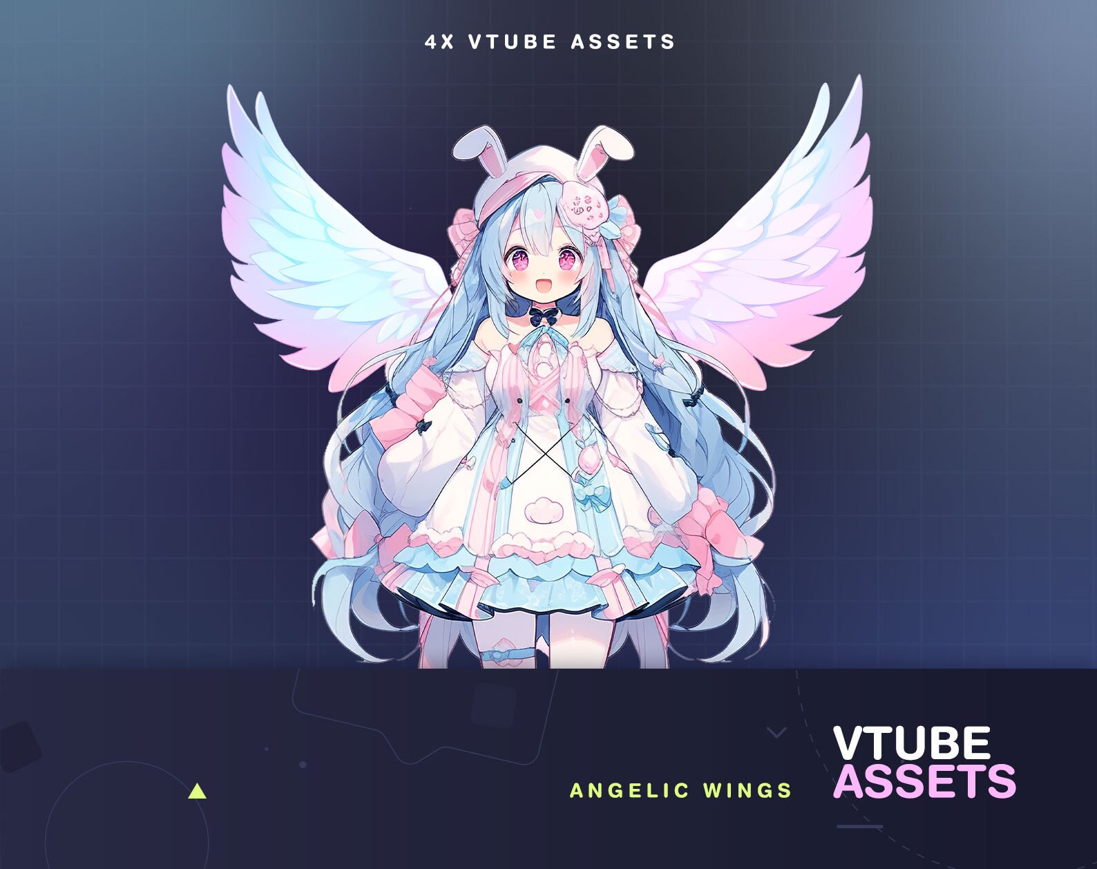Vtuber Assets Angelic Wings / Vtube / Vtubing / Twitch / Kawaii / Manga ...