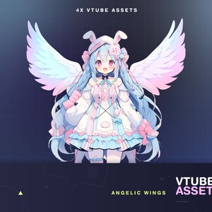 Vtuber Assets Angelic Wings / Vtube / Vtubing / Twitch / Kawaii / Manga ...