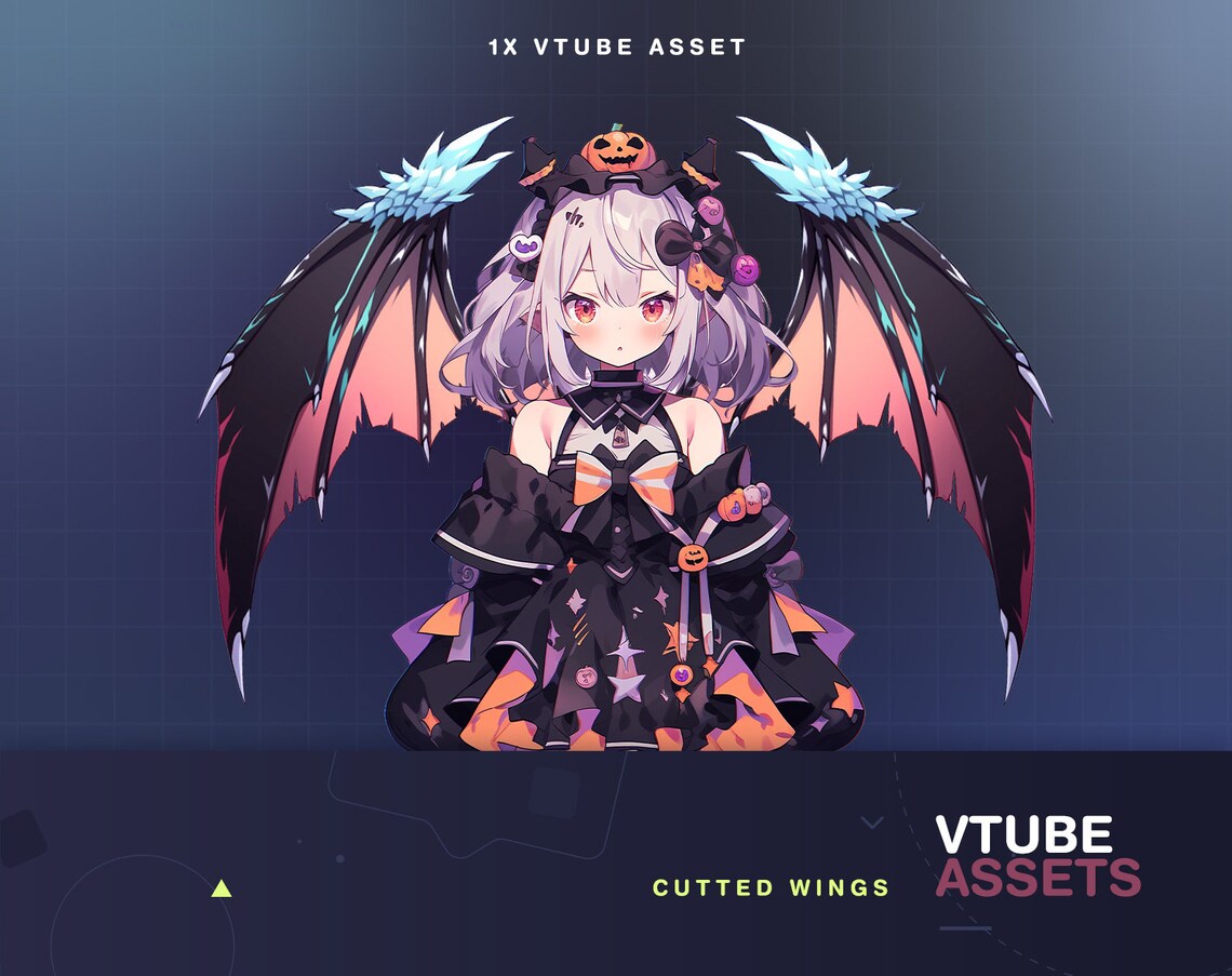 Vtuber Assets Cutted Wings / Vtube / Vtubing / Twitch / Kawaii / Manga ...