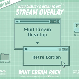 Animated Overlay Mint Overlay COMPLETE PACK Retro / Cute / Pastel ...
