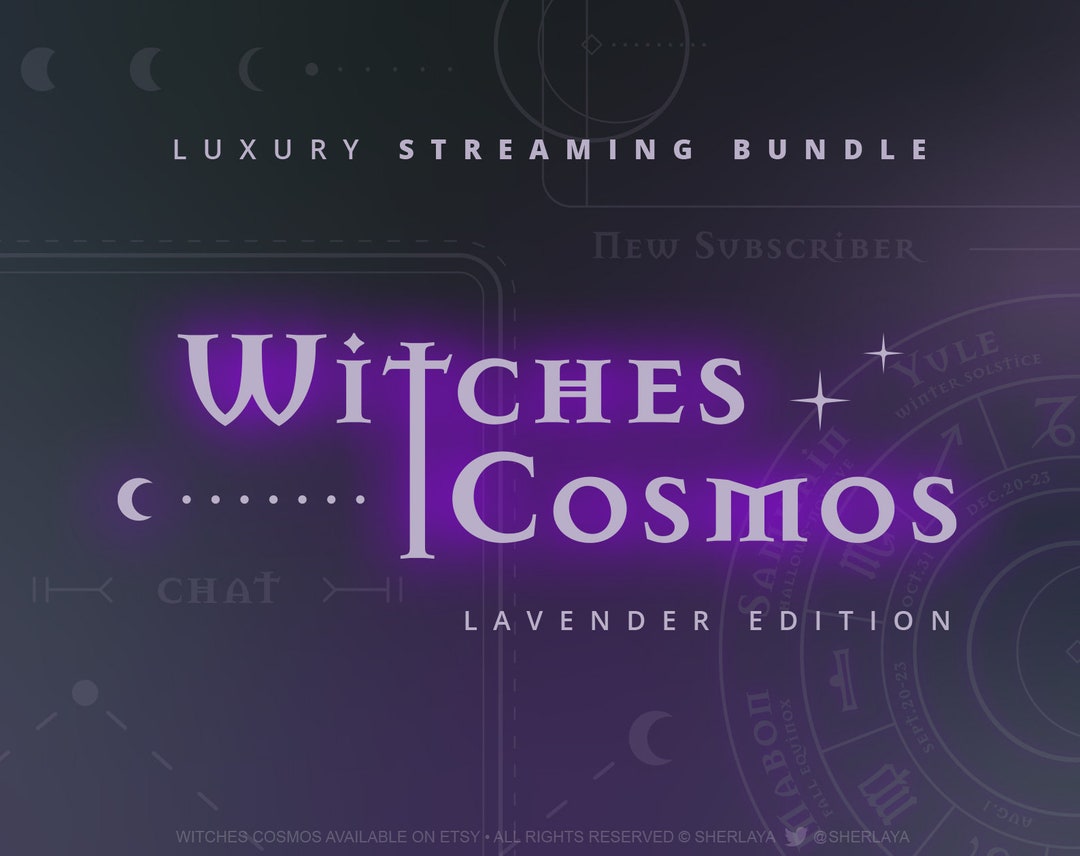 Stream Bundle WITCHES COSMOS Lavender / Purple / Wicca / - Etsy