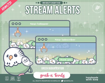 7x Animated Alerts Grab A Peach / Fun Fair / Pastel / Overlay - Etsy