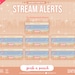 7x Animated Alerts Grab A Peach / Fun Fair / Pastel / Overlay / Border ...