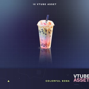 Vtuber Assets Colorful Boba / Vtube / Vtubing / Twitch / Kawaii / Manga ...