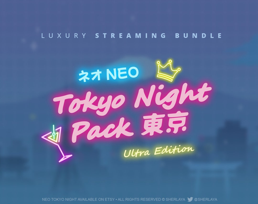 Animated Overlay Neo Tokyo Night ULTRA EDITION / Cute / Pastel / Lo-fi ...
