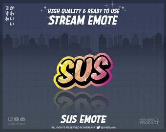 Sus Twitch Emote - Etsy