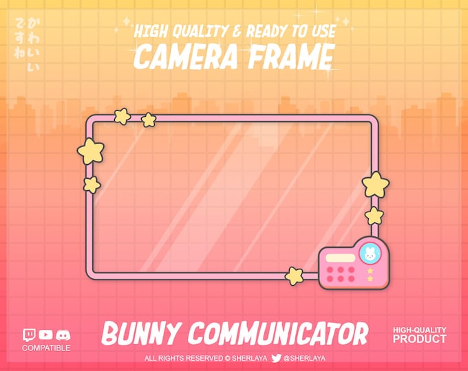 ANIMATED Twitch Dreamy Cloud Webcam Border Frame / Stream Graphics ...