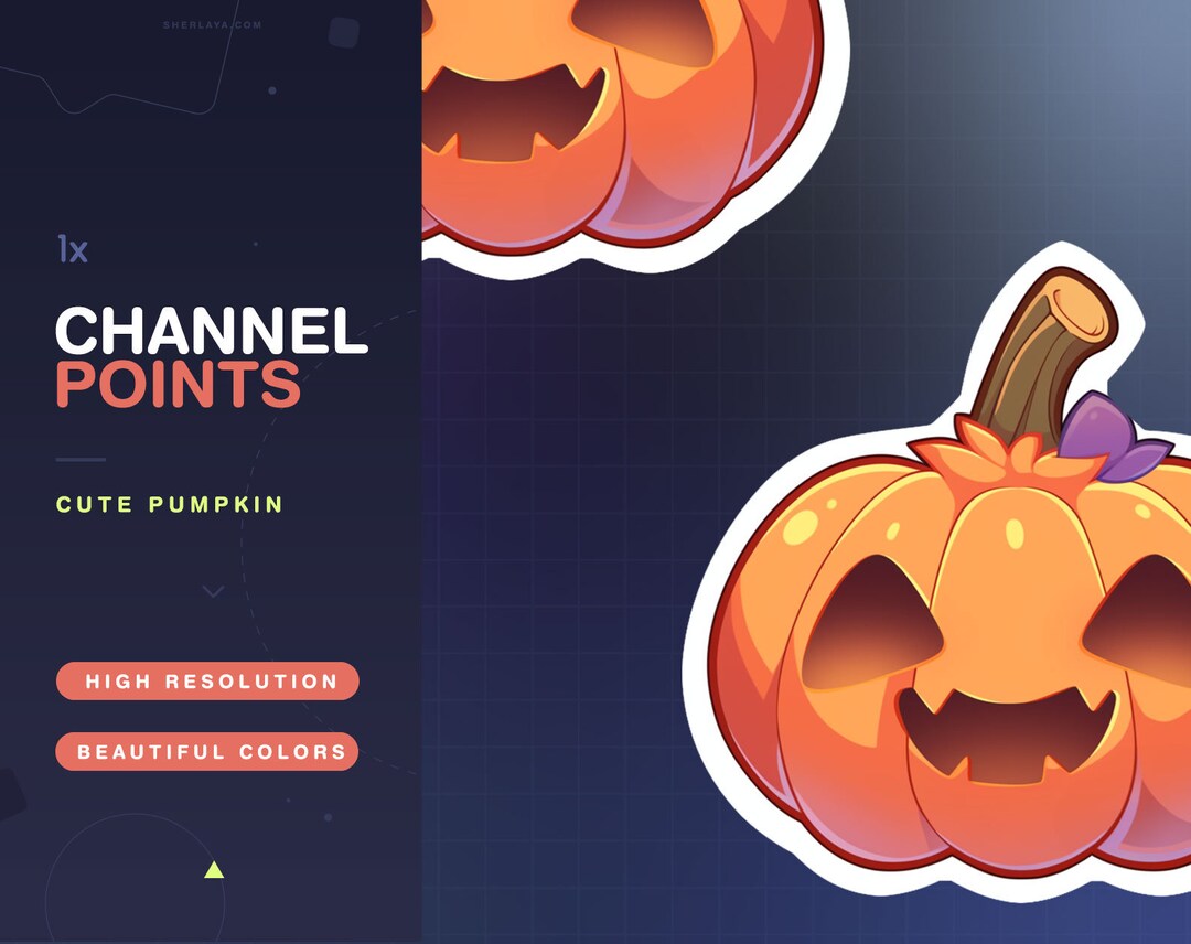 Twitch Channel Points Cute Pumpkin / Point / Pastel / Discord / Kawaii ...