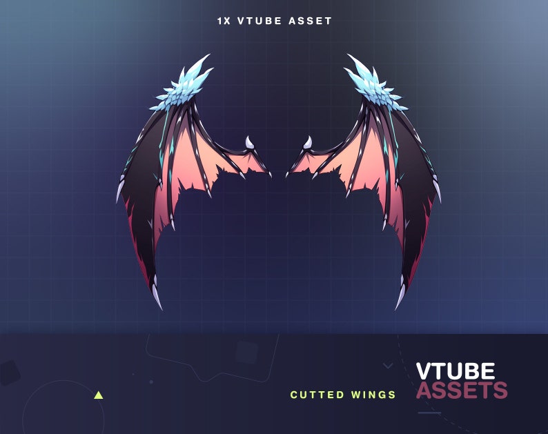 Vtuber Assets Cutted Wings / Vtube / Vtubing / Twitch / Kawaii / Manga ...