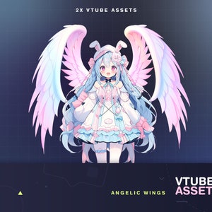 Vtuber Assets Angelic Wings / Vtube / Vtubing / Twitch / Kawaii / Manga ...
