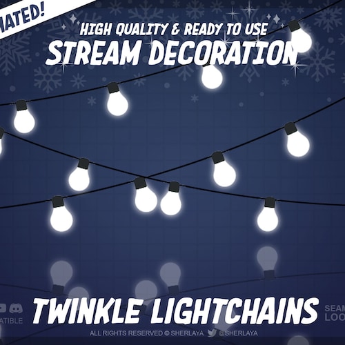 Animated Stream Decoration Christmas Lights String / Party - Etsy