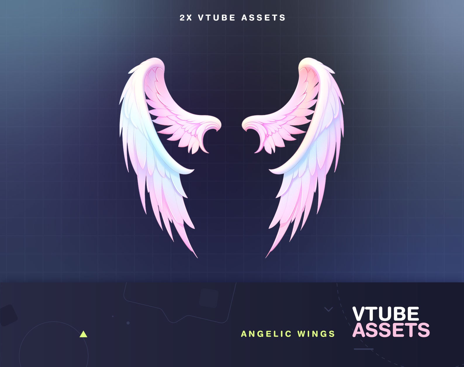 Vtuber Assets Angelic Wings / Vtube / Vtubing / Twitch / Kawaii / Manga ...