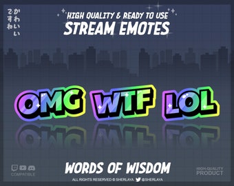 Twitch Emotes Words - Etsy