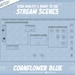 4x Stream Screens Cornflower Blue Retro / Cute / Pastel / - Etsy