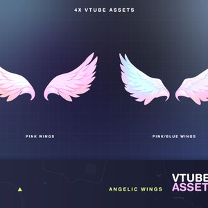 Vtuber Assets Angelic Wings / Vtube / Vtubing / Twitch / Kawaii / Manga ...