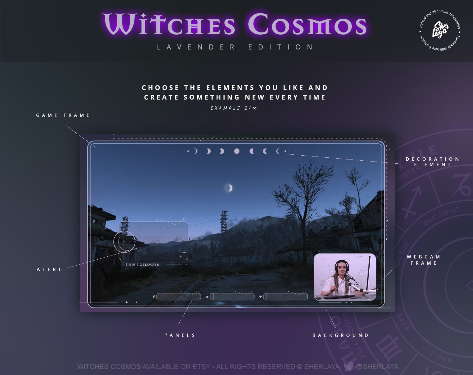 Stream Bundle WITCHES COSMOS Lavender / Purple / Wicca / - Etsy