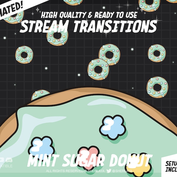 Donut Mint Overlay - Etsy