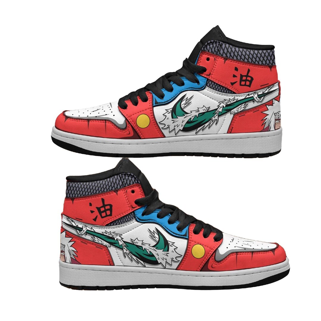 Jiraiya Cosplay Shoes Custom Anime Boot Sneakers Sage Mode - Etsy