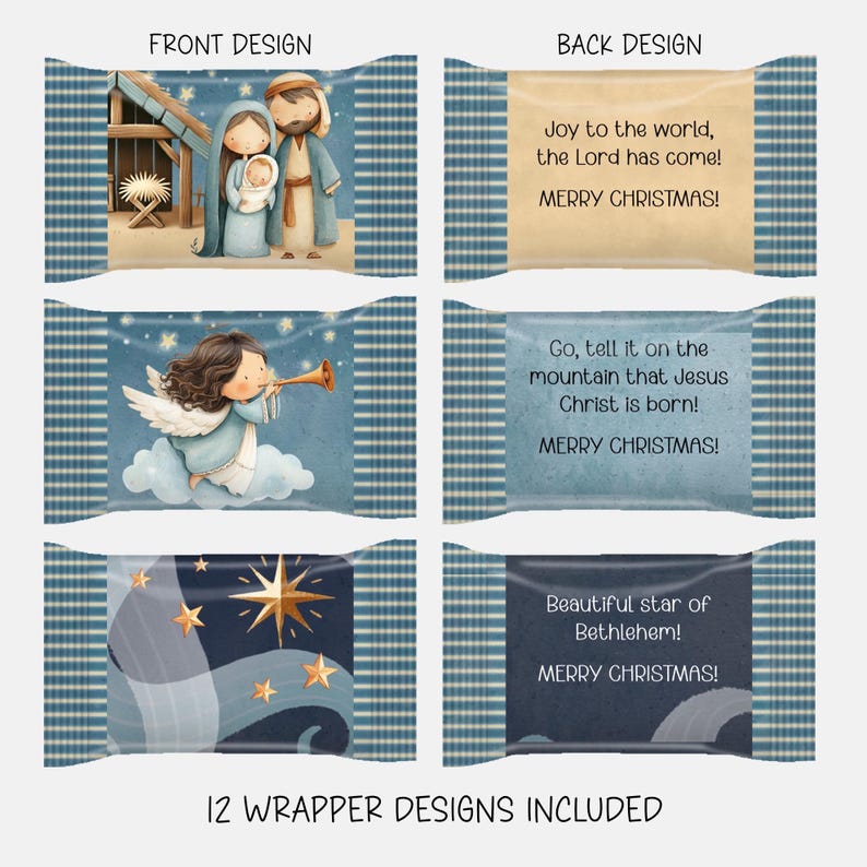 Christian Christmas Candy Pouches: Bible Verse Gifts, Chocolate ...