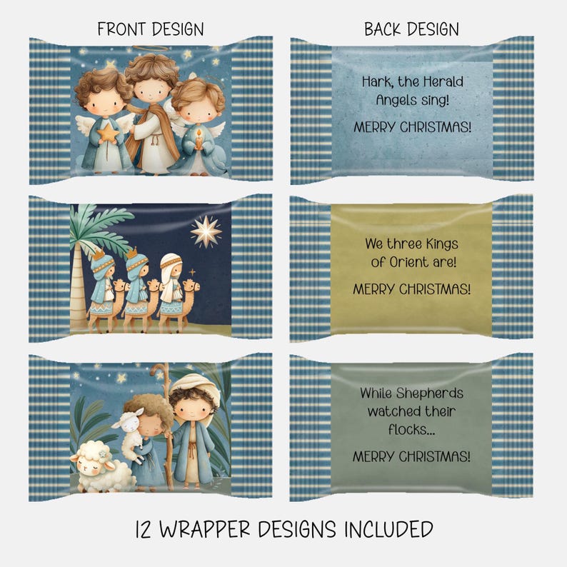 Christian Christmas Candy Pouches: Bible Verse Gifts, Chocolate ...