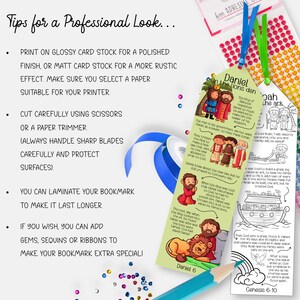Bible Story Bookmarks | Children's Bible Stories | Sunday School ...