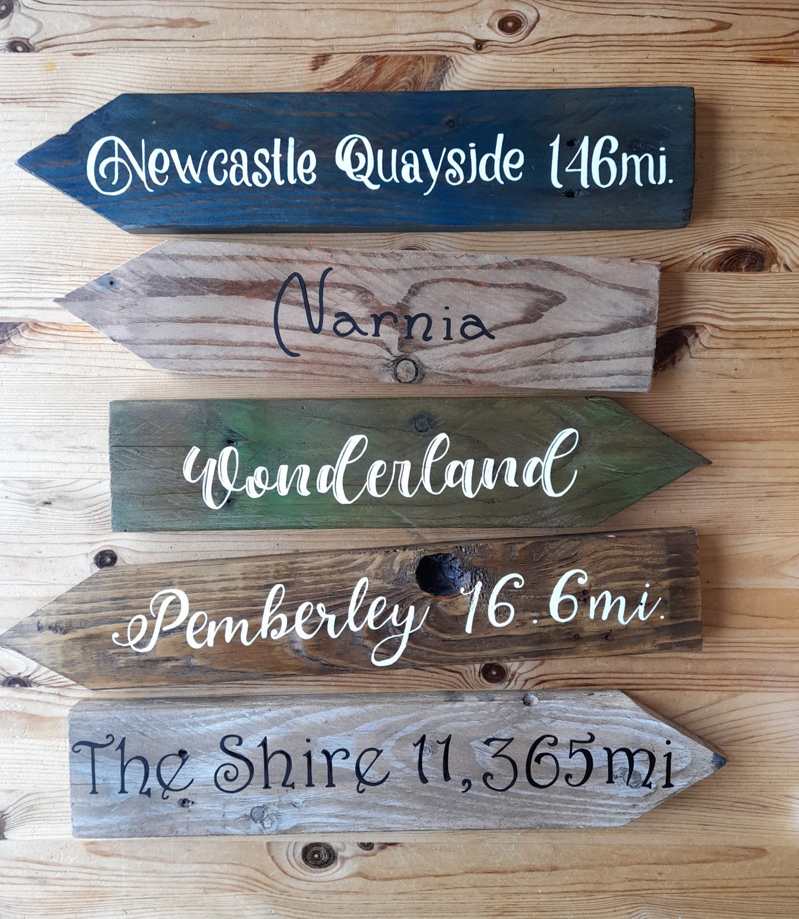 Large Custom Distressed Wood Arrow Signs PER ARROW Eco - Etsy UK