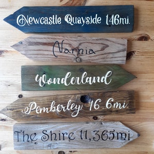 Large Custom Distressed Wood Arrow Signs PER ARROW Eco Friendly ...