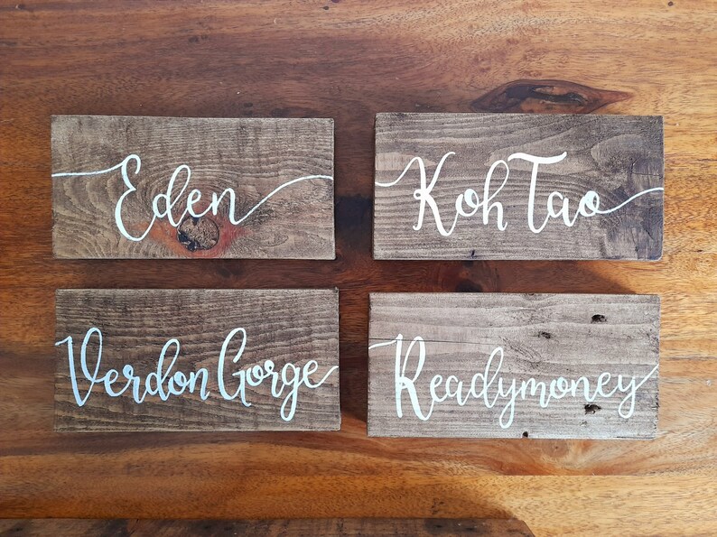 Wooden Table Name Numbers. Eco-friendly Large Wedding Table - Etsy UK