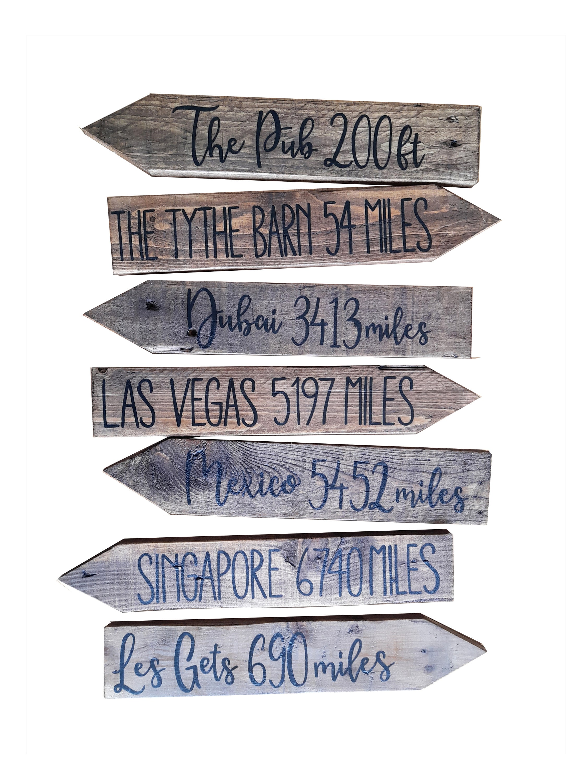 Wooden Arrow Signpost Signs PER ARROW. - Etsy UK