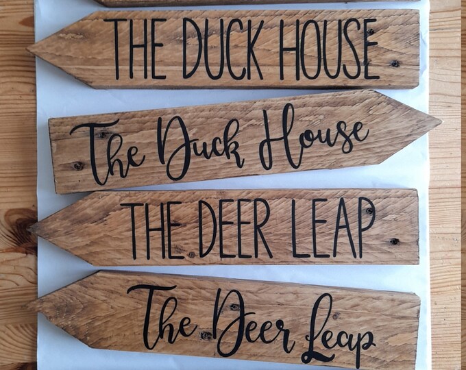 Wooden Arrow Signpost Signs PER ARROW. | Etsy