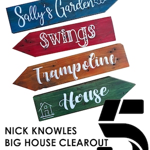 Large Custom Distressed Wood Arrow Signs PER ARROW Eco Friendly ...