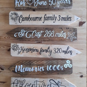 Large Custom Distressed Wood Arrow Signs PER ARROW Eco - Etsy