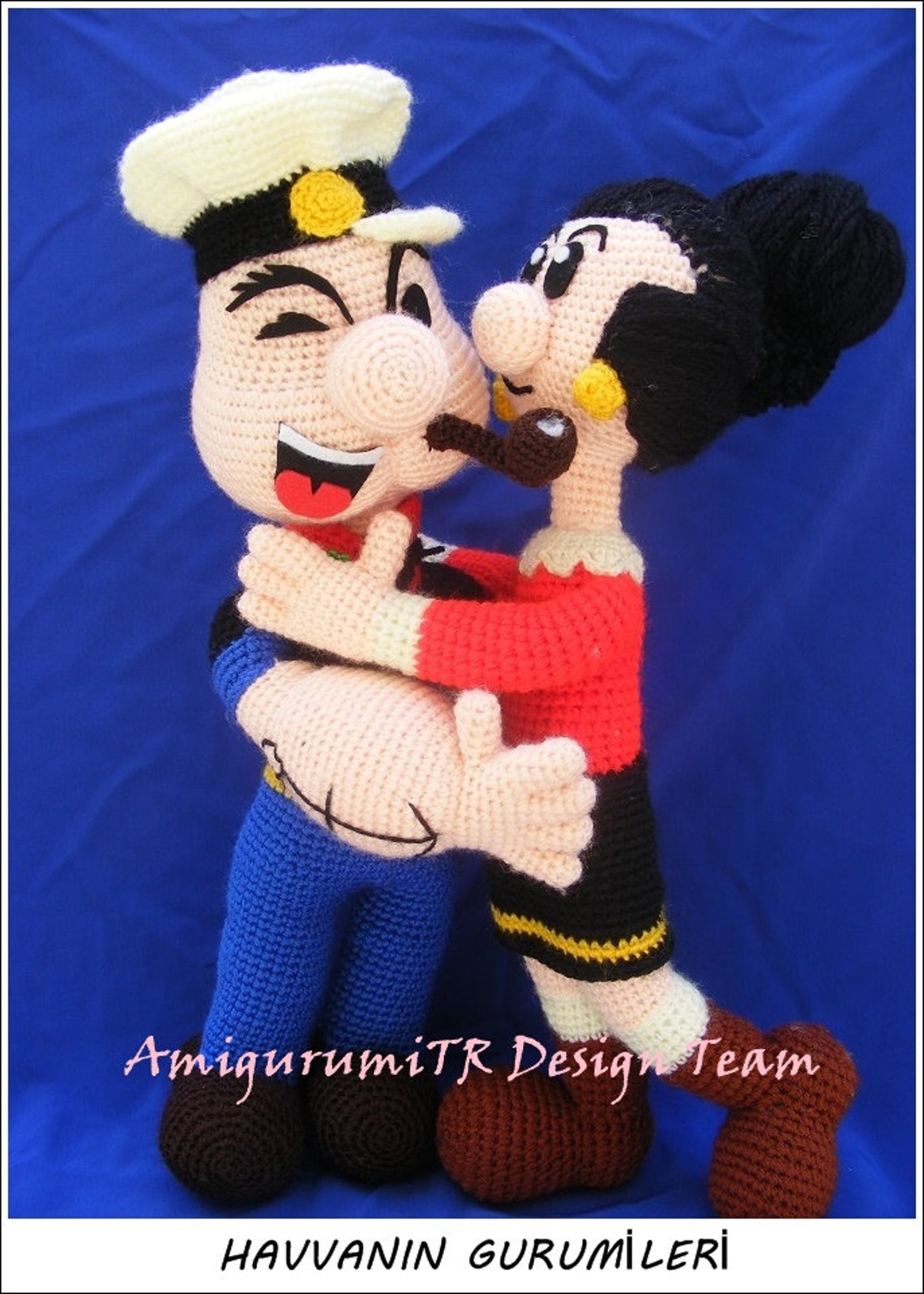 Popeye and Olive Oyl-amigurumitrdesignteam - Etsy