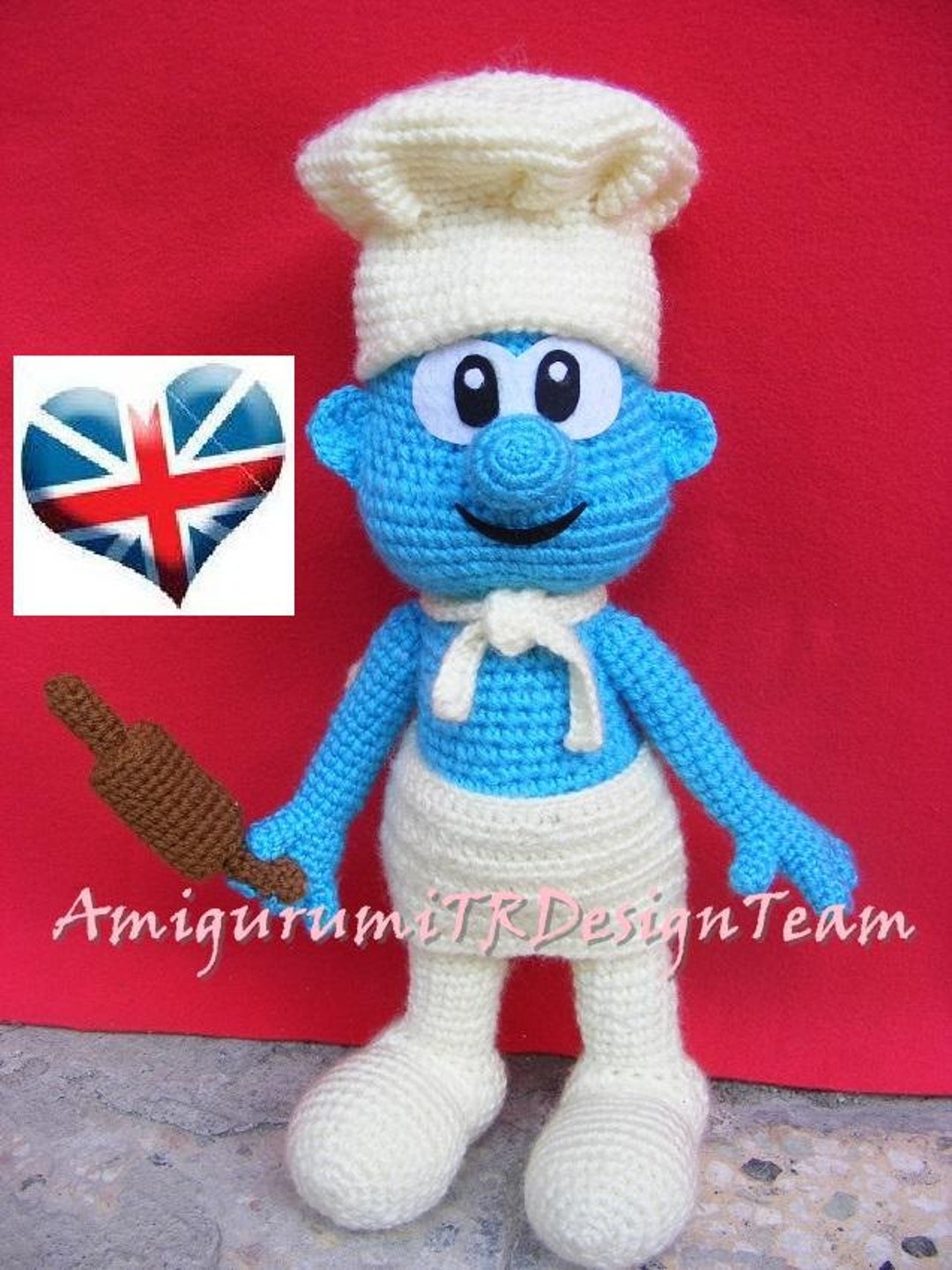 5 Smurfs-amigurumitrdesignteam - Etsy