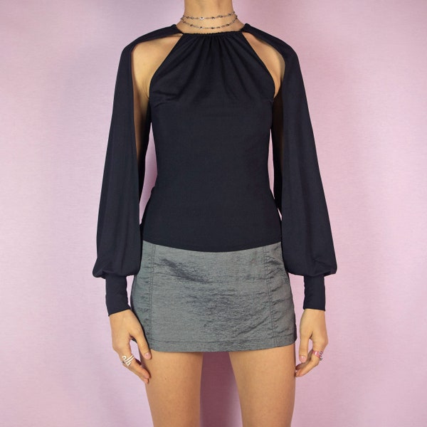 Vintage Split Sleeves Black - Etsy