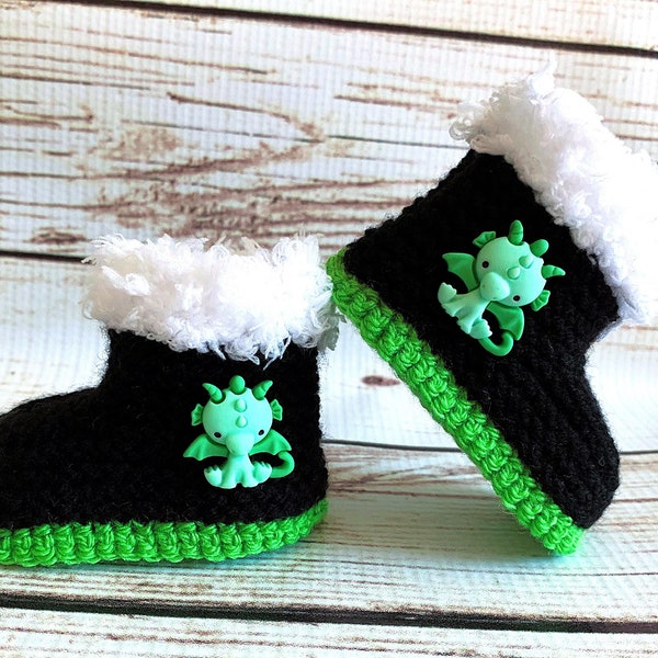 Dragon Baby Booties - Etsy