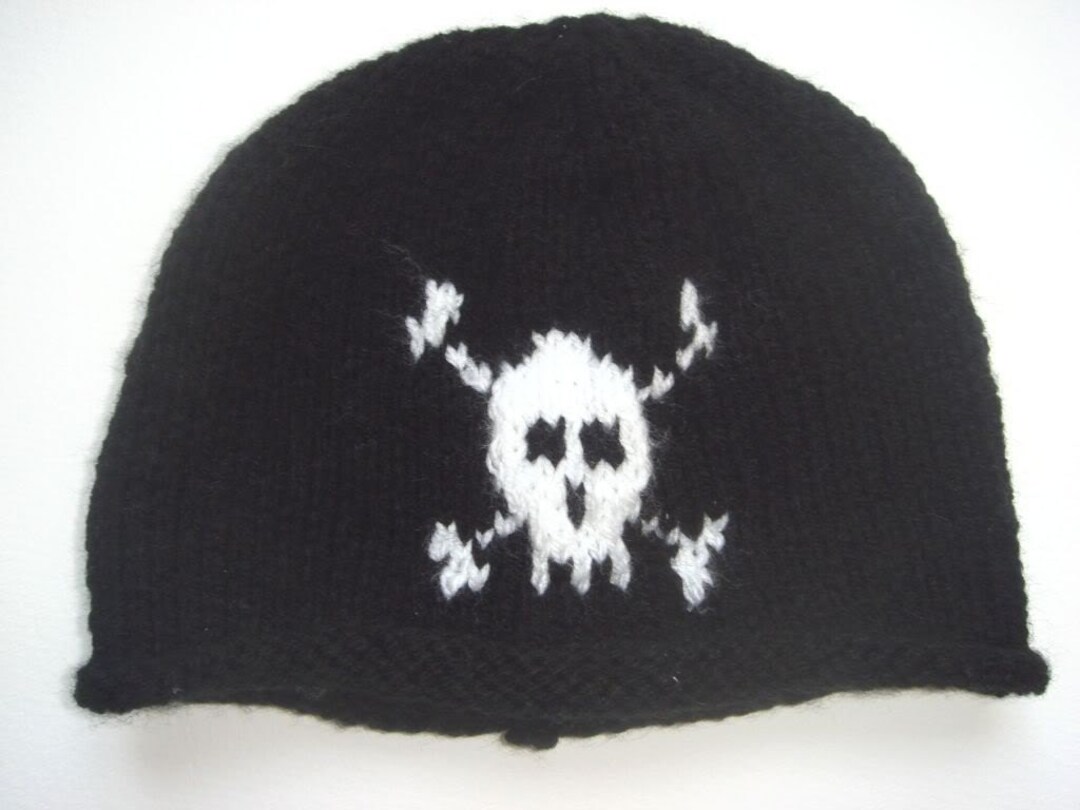 Baby Goth Hat Knitted Skull Beanie Cap Black Clothes Boy Girl Punk ...