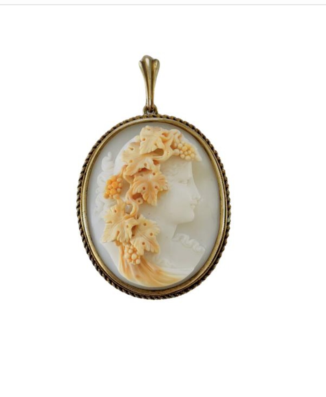 Cameo Antique Shell 1800s Italian Hand Carved Pendant Gold - Etsy