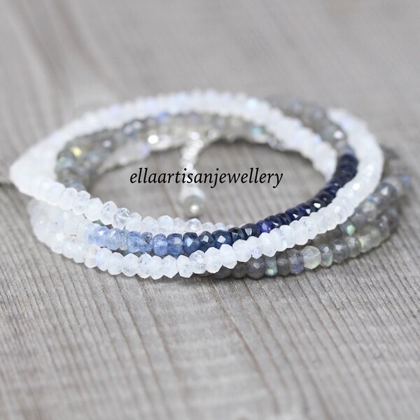 Moonstone Wrap Bracelet - Etsy