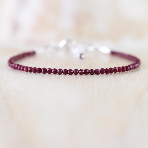 Ruby Bracelet - Etsy