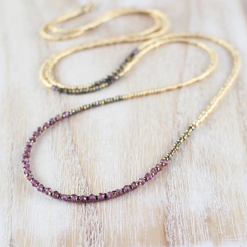 Seed Bead Necklace - Etsy
